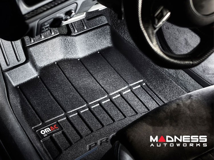 Alfa Romeo Stelvio Floor Liners - Premium 3D - OMAC - Front & Rear for ...