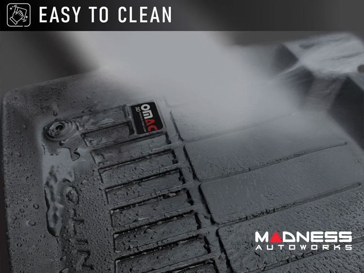 Alfa Romeo Stelvio Floor Liners - Premium 3D - OMAC - Front & Rear for ...