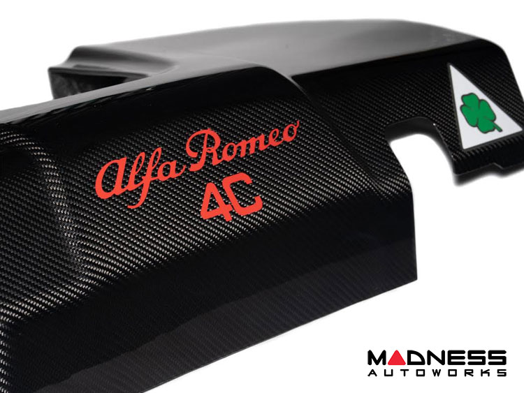 Alfa Romeo 4C Carbon Fiber Engine Cover - Quadrifoglio Verde, AR4C-001 ...