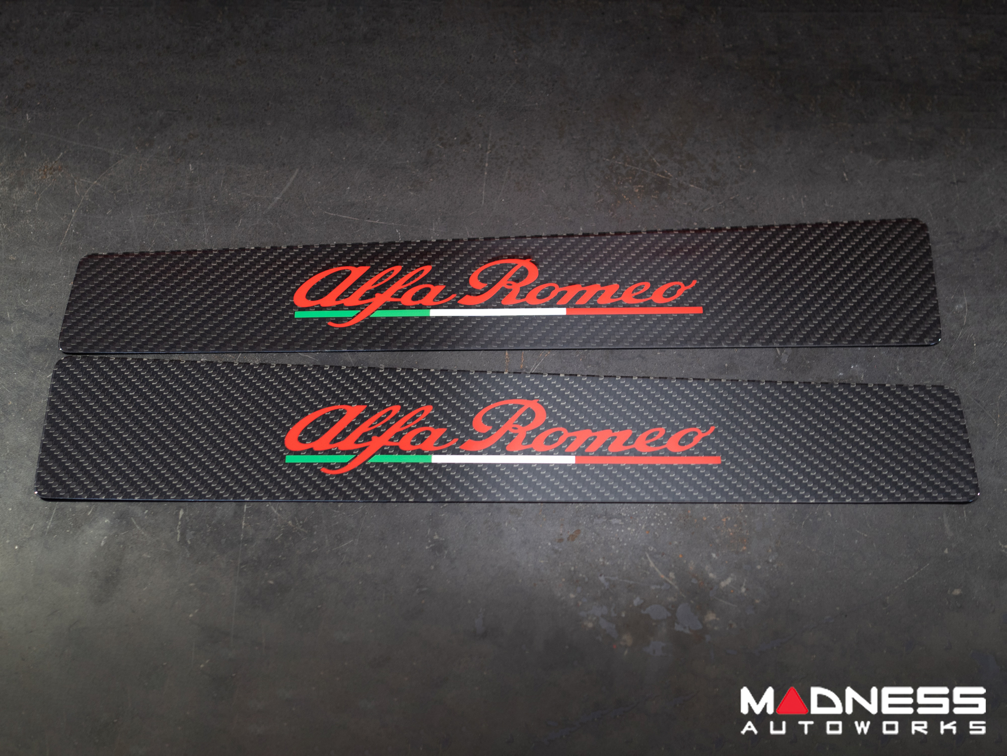 Alfa Romeo 4C Carbon Fiber Door Sills - w/ Alfa Romeo Logo, AR4C-033.AR ...