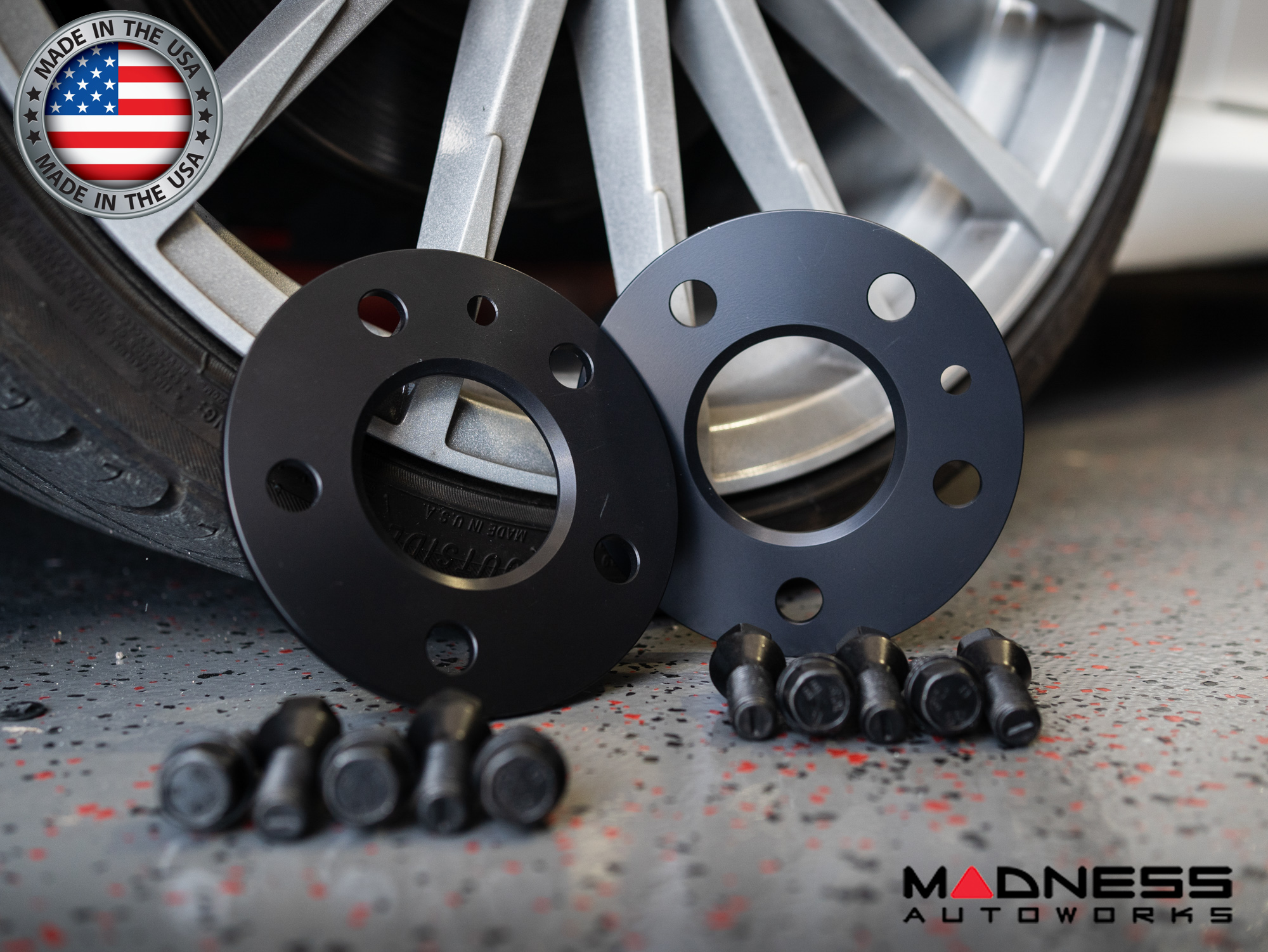 Alfa Romeo Stelvio Wheel Spacers - MADNESS - 5mm (set of 2 w/ extended ...