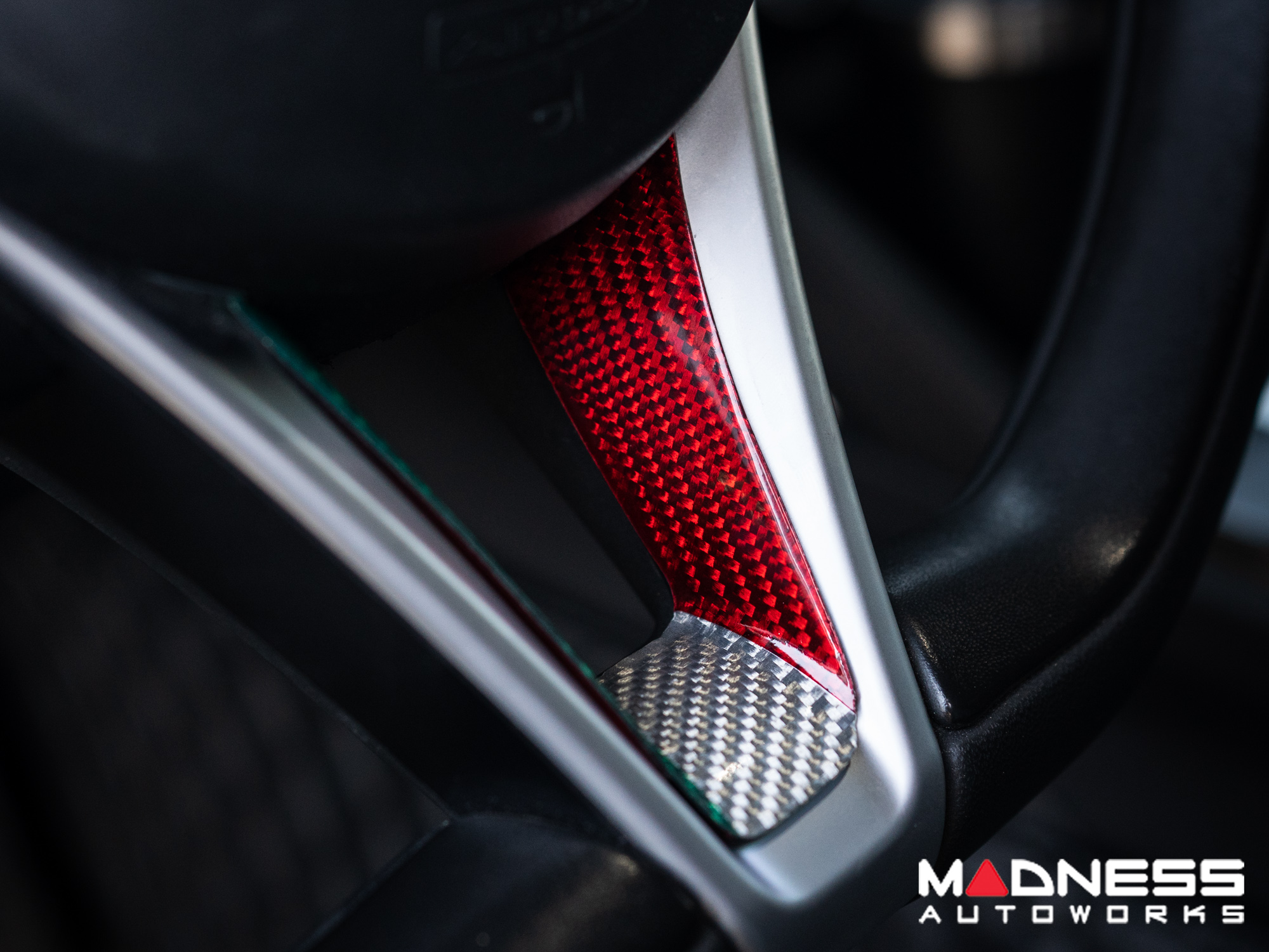 Alfa Romeo Stelvio Steering Wheel Trim - Carbon Fiber - Lower Trim ...
