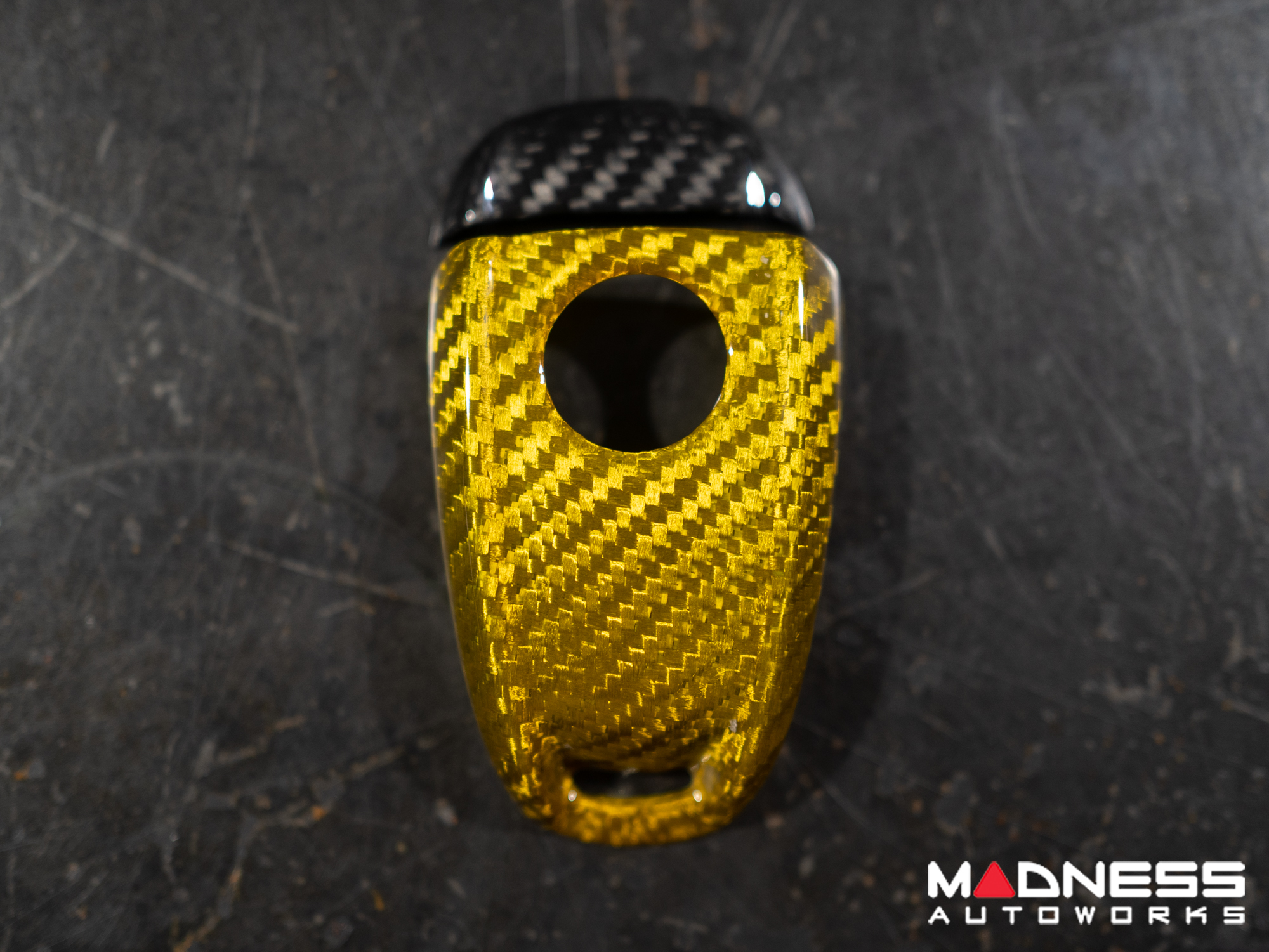 Alfa Romeo Giulia Key Fob Cover - Carbon Fiber - Yellow Main/ Black ...