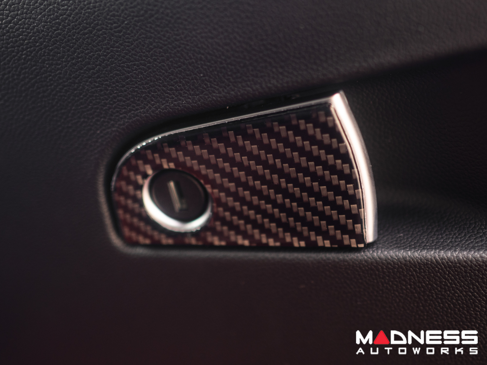 Alfa Romeo Stelvio Glove Box Handle Trim Kit - Carbon FIber - Self ...