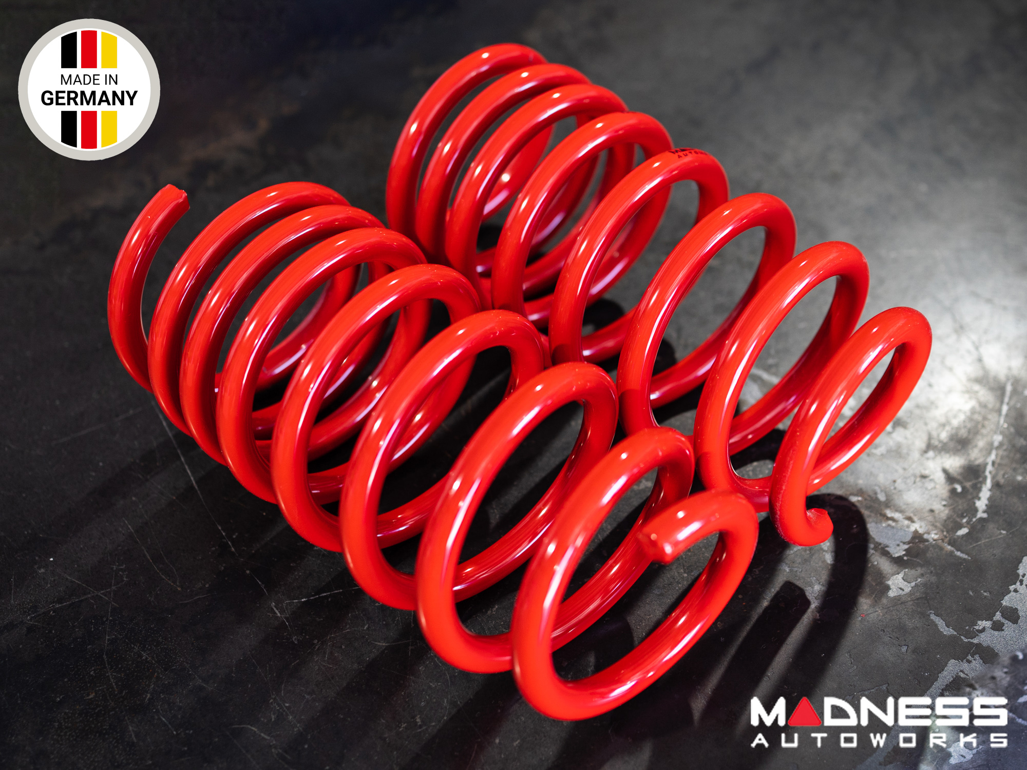 Alfa Romeo Stelvio Lowering Springs by MADNESS - Sport Plus, 912028 for ...