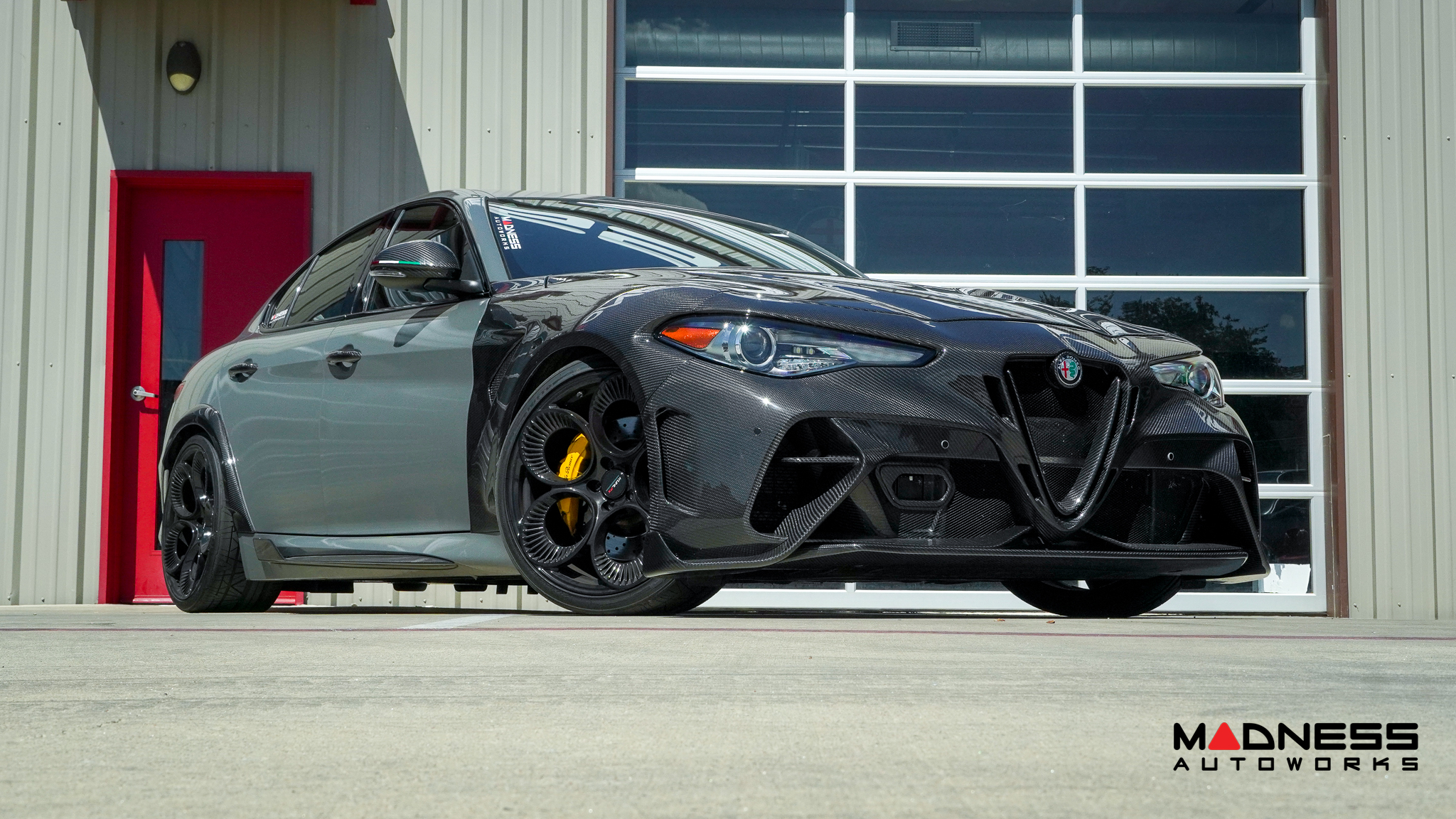 Alfa Romeo Giulia GTAm Style Front Bumper Essential Kit - Carbon Fiber ...