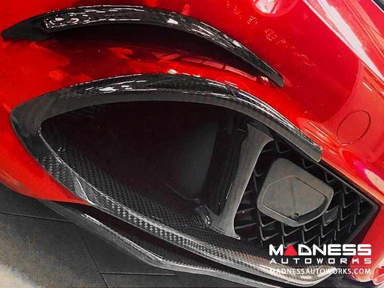 Alfa Romeo Giulia Carbon Fiber Front Bumper Flaps - Quadrifoglio, ARGL ...
