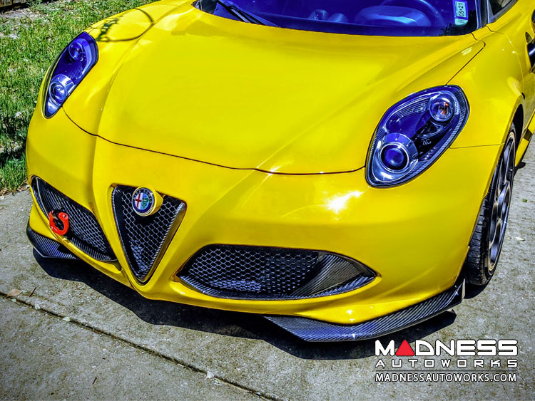 Alfa Romeo Yellow Carbon Fiber Front Lip
