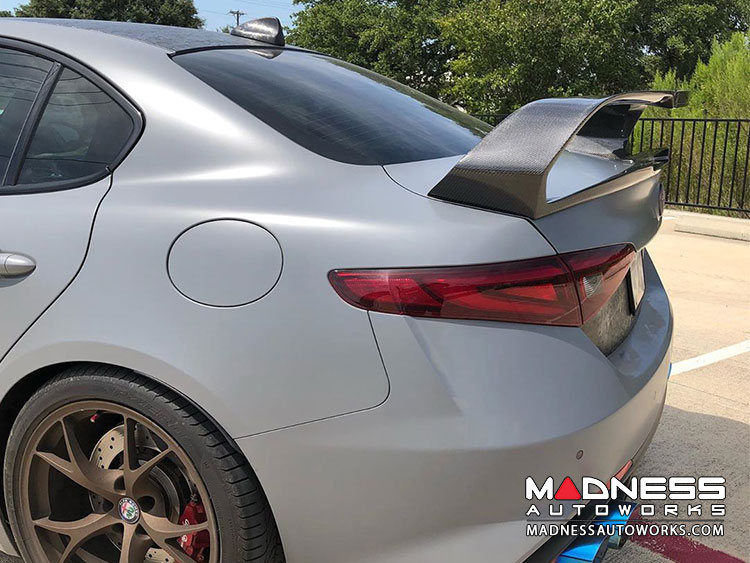 Alfa Romeo Giulia Trunk Spoiler - GTAm Style - 100% Carbon Fiber ...