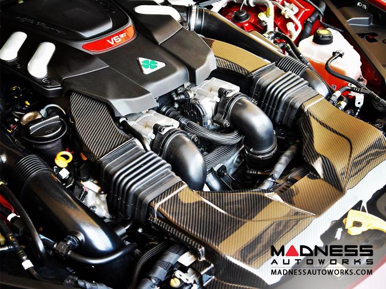 Alfa Romeo Giulia Intake Pipe Kit - 2.9L QV - Carbon Fiber, ARGL-38 for ...
